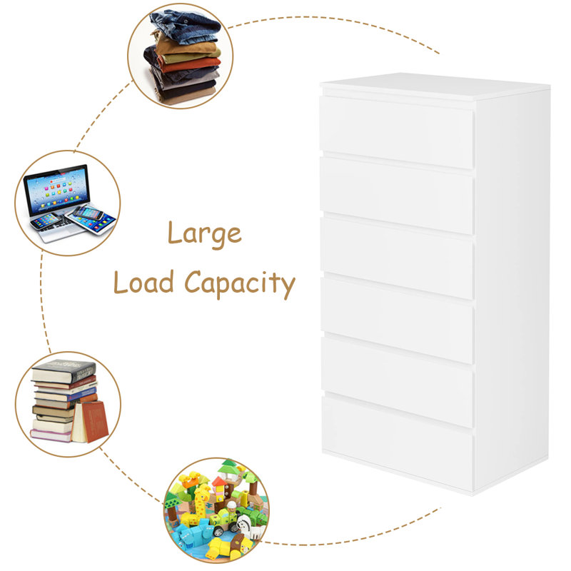 Ebern Designs Kristiarn 6 - Drawer Dresser & Reviews | Wayfair